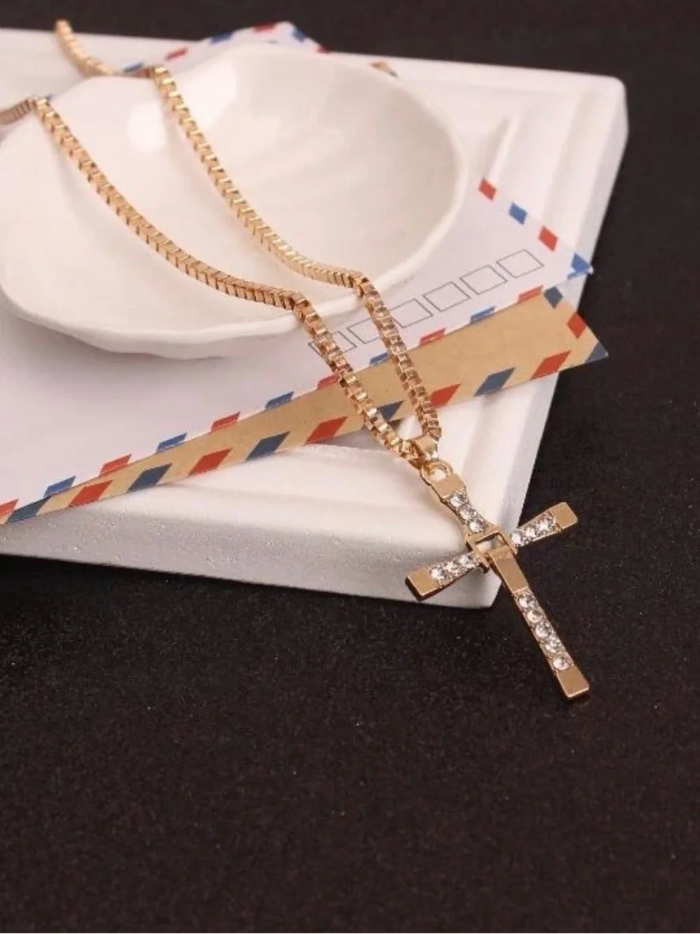 Accessories | New Gold Cross Zirconia Gems Necklaces Mens Chain ...